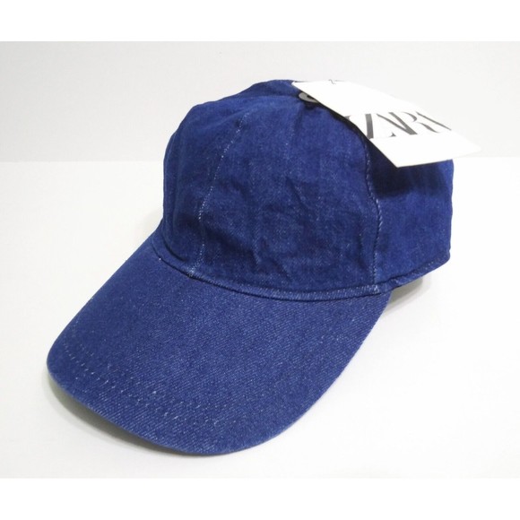 Fashion | Accessories | Zara Denim Blue Jeans Cap Baseball Hat Basic ...